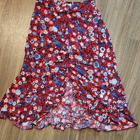 Cherokee | Skirts | Cherokee Long Large Floral Skirt | Poshmark
